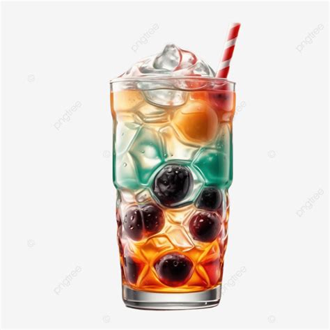 흰색 배경에 분리된 얼음 조각과 빨대가 포함된 화려한 칵테일 얼음 조각을 넣은 화려한 칵테일 흰색 배경에 고립 된 빨대 칵테일 Png 일러스트 및 이미지 에 대한 무료