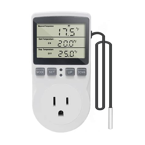 Buy Digital Thermostat Outlet Plug Temperature Controller Outlet Socket