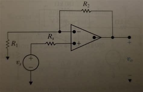 Solved A Derive The Expression For The Output Voltage B
