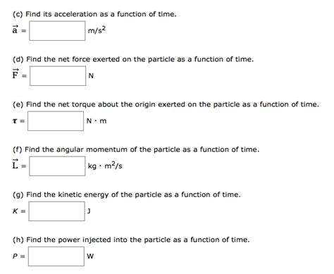 solved a 4 00 kg particle starts from the origin at time
