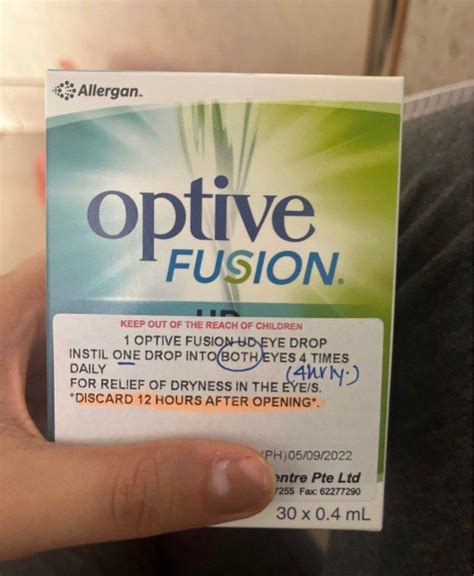 Optive Fusion Beauty And Personal Care Vision Care On Carousell