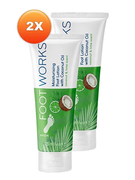 Avon Footworks Hindistan Cevizi Ve Misket Limonu Özlü Ayak Losyonu 75 Ml İkili Set S000285550