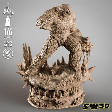 Wampa From Star Wars 3d Stl File Resin Stl File Fdm Stl File