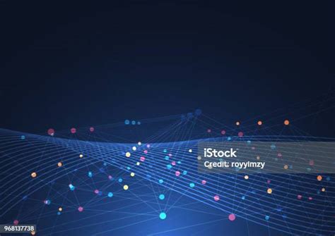 추상적인 기술 빅 데이터 시각화입니다 미래 공간 Infographic입니다 정보 미적 배경 디자인입니다 벡터 일러스트 레이 션 가상현실에 대한 스톡 벡터 아트 및 기타