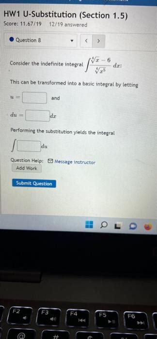 Solved Hw1 U Substitution Section 1 5 Score 11 67 19