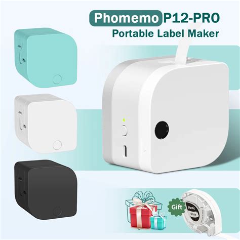 Принтер для этикеток Phomemo P12pro беспроводная мини печать этикеток без чернил Aliexpress