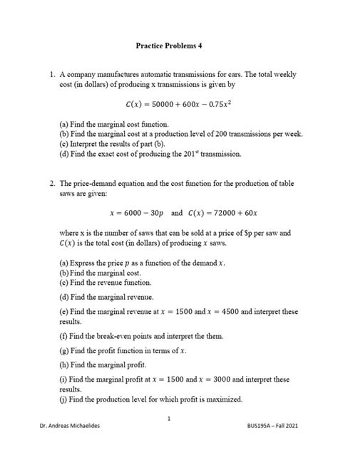 practice problems 4 pdf