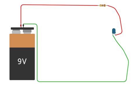 Circuit Design Rangkaian Led Tinkercad