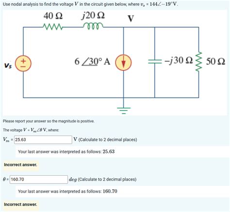 Solved Use Nodal Analysis To Find The Voltage V In The Chegg Com