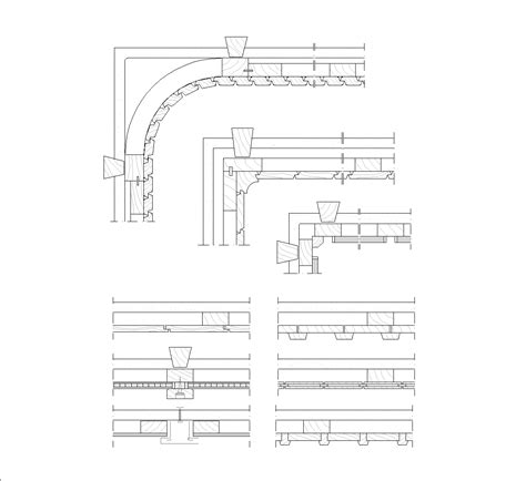 Wooden Cladding Countertop And Wall Dwg Cad Detail Download