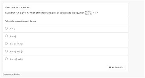 Solved QUESTION 14 4 POINTS Sec B 1 Given That A Chegg Com