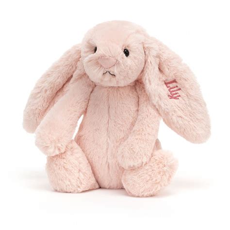 Personalised Bashful Blush Bunny Medium My Jellycat Collection