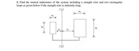 Solved 1 Find The Mutual Inductance Of The System Including