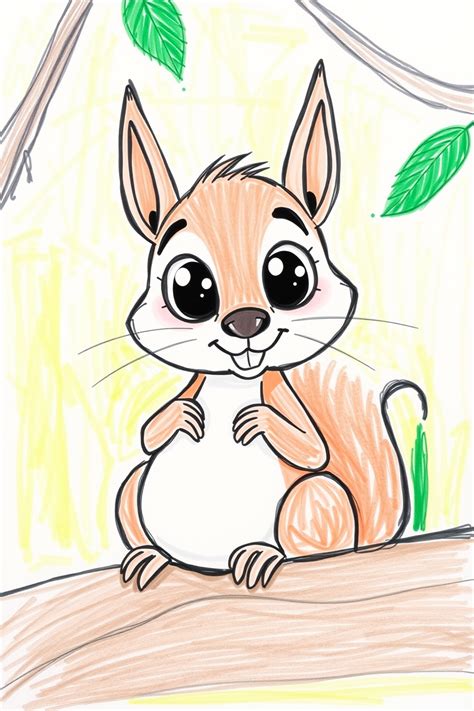 12 Squirrel Drawing Ideas Various Styles And Skill Levels