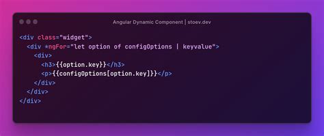 Creating Dynamic Components In Angular