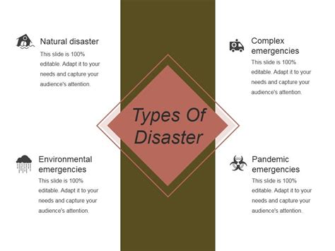Types Of Disaster Template Ppt PowerPoint Presentation Example