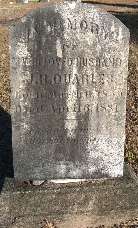 John Robert Quarles 1859 1881 Find A Grave Memorial