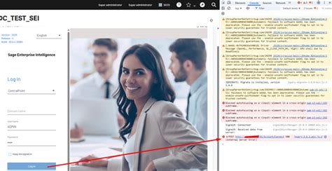 Sage X3 Embedded Sei Post Sei 81 Account Connect 500 Internal Server Error Sage