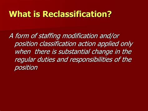 Ppt Reclassification Upgrading Of Positions Powerpoint Presentation