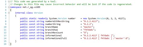 Automatic Version Numbering