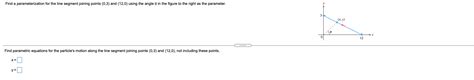 Solved Find A Parameterization For The Line Segment Joining