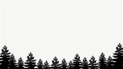 Pine Forest Tree Border Psd Premium Psd Rawpixel