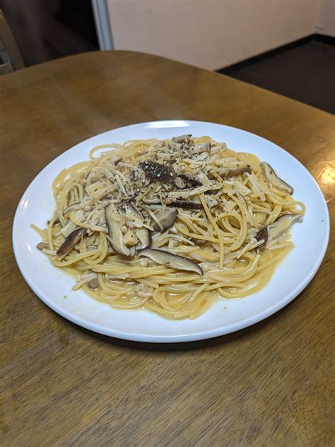 今日のパスタ 基本の和風パスタ 彫刻石工せいしろーうくんのブログ
