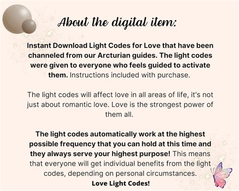 Love Light Codes Arcturian Light Language Instant Download Etsy