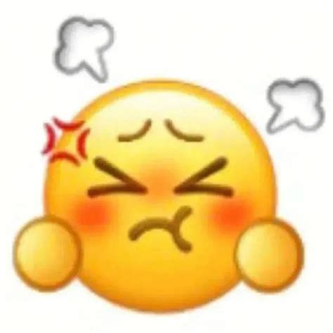 《满脸无奈的小黄脸，头上冒烟尽显崩溃情绪》 超级可爱小表情包表情包图片动图 求表情网 斗图从此不求人