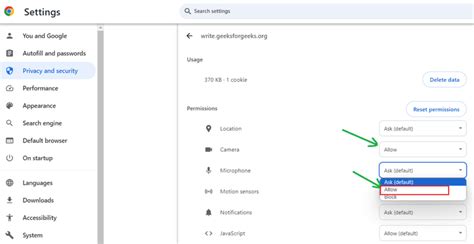 How To Allow Microphone And Camera In Chrome GeeksforGeeks