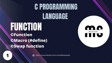 C Programming Macro And Swap Function Youtube