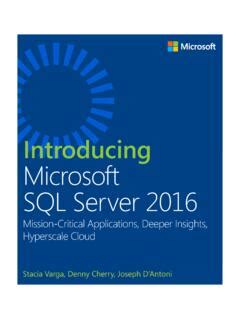 Introducing Microsoft SQL Server 2016 Introducing Microsoft Sql Server 2016 Pdf PDF4PRO