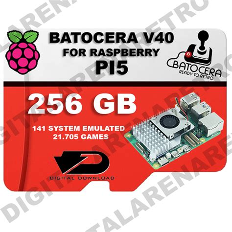 Batocera V40 256gb Image For Pi5