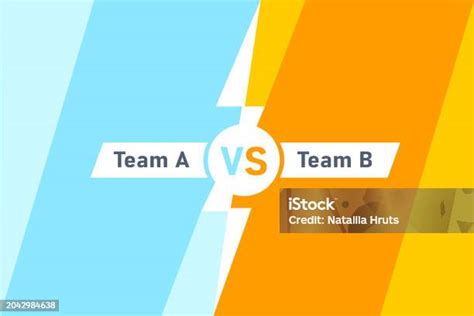 대결 화면 전투 헤드라인 템플릿입니다 스포츠 팀 매치 갈등 벡터 일러스트 레이 션 Championship에 대한 스톡 벡터 아트 및 기타 이미지 Championship