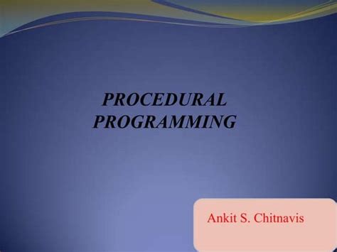 Lecture 5 Structured Programming Language Ppt
