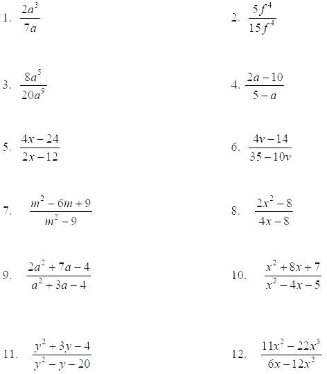 simplifying variable expressions worksheet
