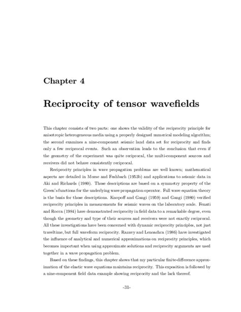 Pdf Reciprocity Of Tensor Wavefields