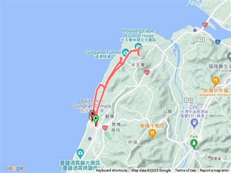 白沙屯拱天宮 山邊媽祖宮 過港隧道 好望角 來回 健行筆記