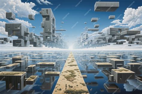 Premium Ai Image Space And Time Themed Futuristic Abstract Parallel Universes Design