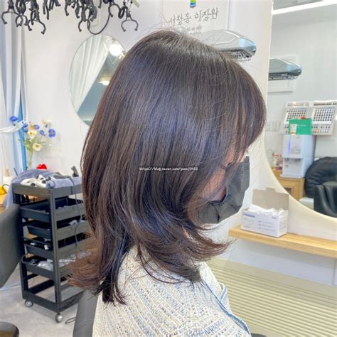 송탄 미용실 서정동 미장원 중단발 레이어드c컬펌 네이버 블로그