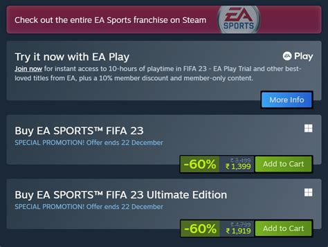 Will Fifa 23 Ever Go Lower Than This This Promotional Offer Is