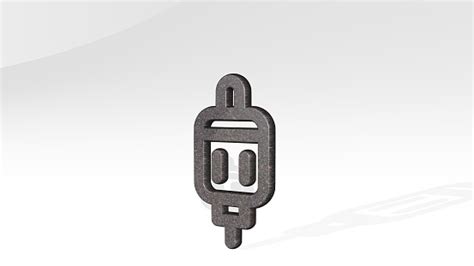 밝은 배경에 그림자를 캐스팅 빛나는 금속 조각의 3d 그림으로 만든 전자 모터 컴퓨터 및 디지털 3차원 인쇄에 대한 스톡 사진