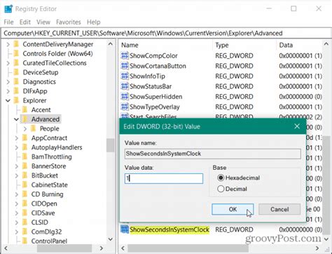 How To Make The Windows 10 Clock Display Seconds