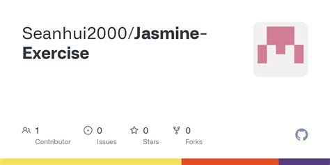 Github Seanhui2000jasmine Exercise