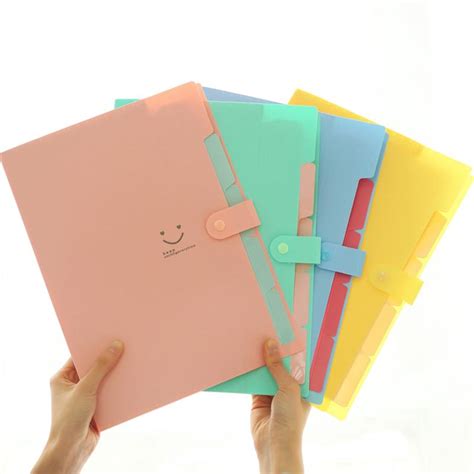 Expanding Files Box Accordion Folder Pockets Plastic Accordion File Organizer A Letter Size