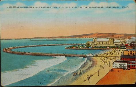 Rainbow Pier Long Beach California 1940 By Yesterdays Paper On