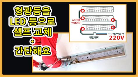 [소느로] 형광등을 Led등으로 바꾸는 아주 쉬운 방법ㅣled등 자가설치ㅣled모듈 설치하는 방법 Youtube