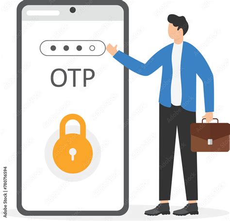 Otp Authentication And Secure Verification Never Share Otp And Bank Details Concept Stock