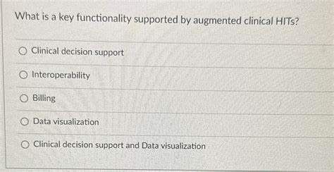 Solved What Is A Key Functionality Supported By Augmented