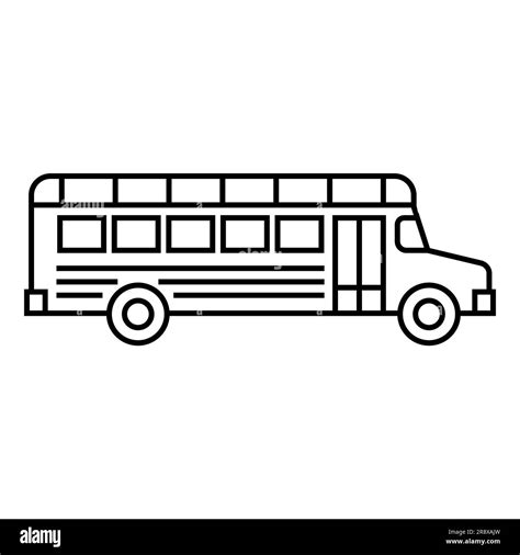 black school bus icon flat vector illustration stock vector image and art alamy